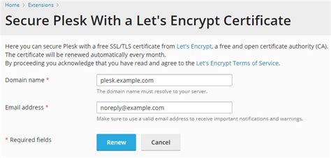 How To Manually Renew A Lets Encrypt Certificate In Plesk Support Cases From Plesk Knowledge