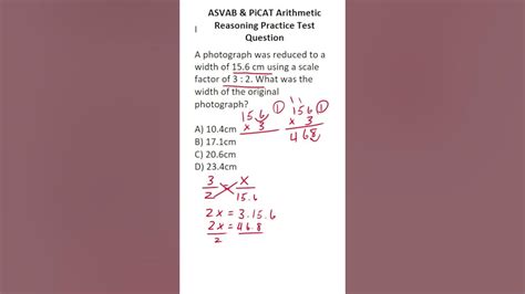 Asvabpicat Arithmetic Reasoning Practice Test Q Proportions Acetheasvab Grammarhero Youtube