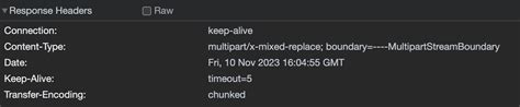 ab using multipart x mixed replace for multi modal chat streams addmaple