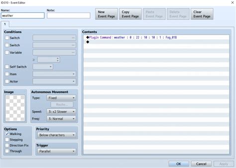 MOG Weather EX Not Working On One Map RPG Maker Forums