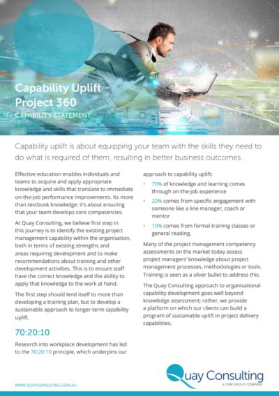 Capability Statements Project Management Consultants Quay Consulting