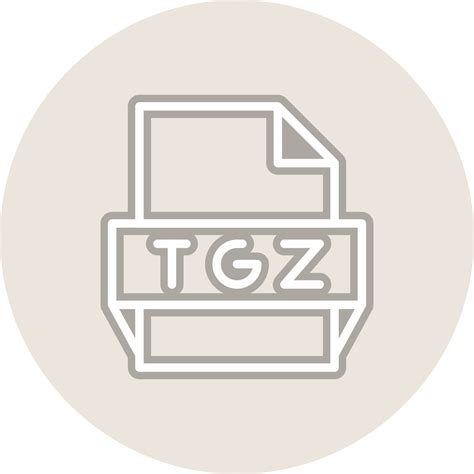 Tgz File Format Icon 15824115 Vector Art At Vecteezy
