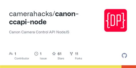 GitHub Camerahacks Canon Ccapi Node Canon Camera Control API NodeJS