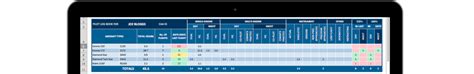 Excel Pilot Logbook Electronic Logbook Spreadsheet