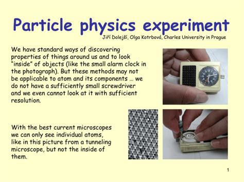 Particle Physics Experiment