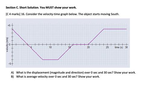 Section C Short Solution You MUST Show Your Work Chegg Com