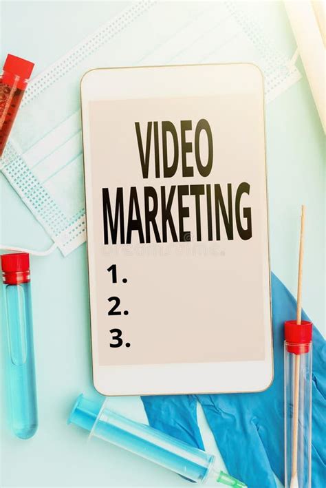 Writing Displaying Text Video Marketing Internet Concept Integrates