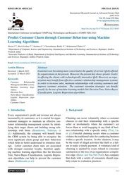 Predict Customer Churn Through Customer Behaviour Using Machine Learning Algorithms RSP