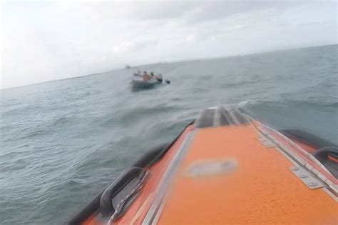Howth Rnli Rescue Two People From Inflatable Kayak In Difficulty Off