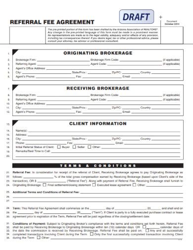 10 Referral Fee Agreement Examples To Download