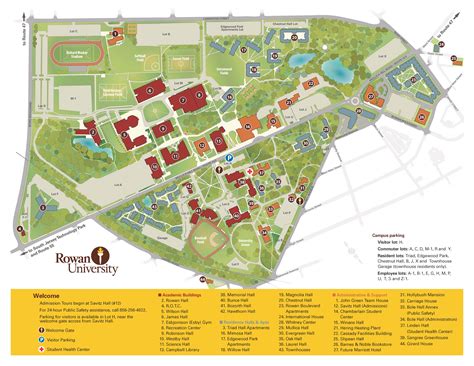 Rowan University Campus Map