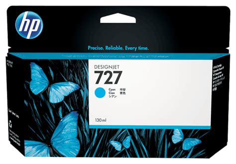 Hp 727 130 Ml Cyan Designjet Ink Cartridge B3p19a Shop