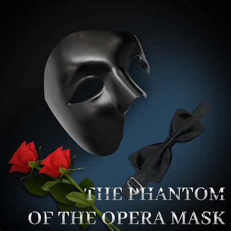 Phantom Of The Opera Mask And Rose