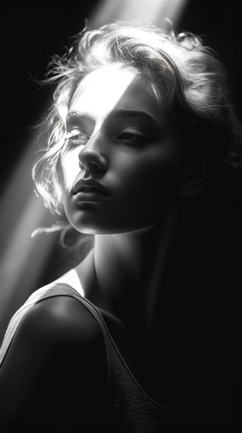 Dramatic Black And White Portrait Photography Surreal Studio Fine Art