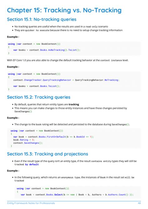 E Book Entity Framework Notes For Professionals Book By Easyread
