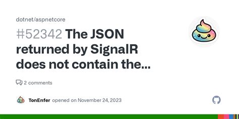 The Json Returned By Signalr Does Not Contain The Type Field · Issue