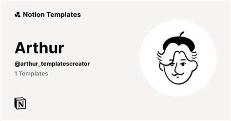 Arthur Template Creator Notion Marketplace