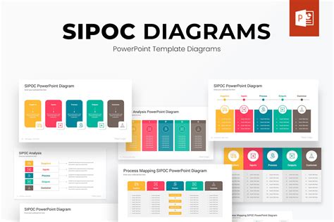 SIPOC PowerPoint Diagrams Template TemplateMonster