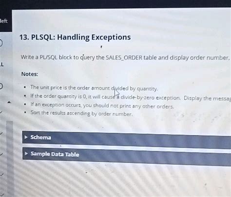 13 PLSQL Handling Exceptions Write A PLSQL StudyX