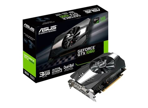 Placa de Video NVIDIA GeForce GTX 1060 3 GB GDDR5 192 Bits Asus PH ...