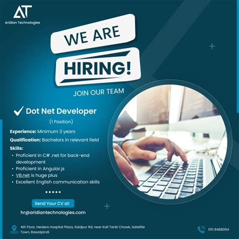Aridian Technologies Llc On Linkedin Hiring Netdeveloper Techjobs