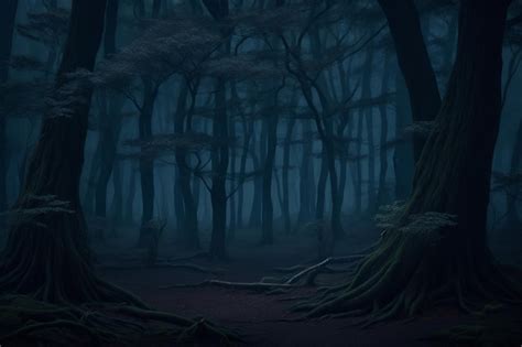 Premium Photo Fantasy Landscape And Scenery Idea Mystic Dark Forest Concept Art Artwork And