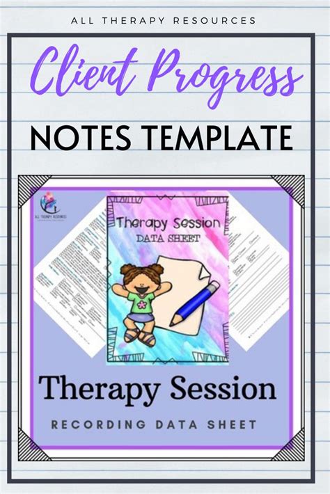 Client Progress Therapy Session Notes Template Counseling Record Keeping Anger Management