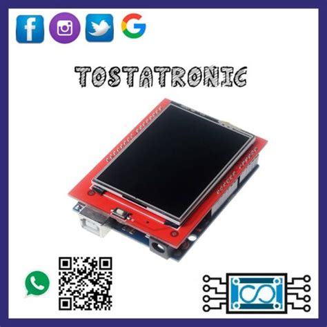 Pantalla TFT Touch Para Arduino UNO Tostatronic