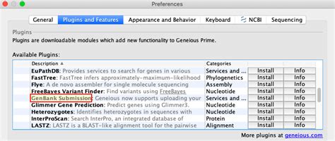 Genbank Upload Pipeline 2 Geneious Prime Genbank Submission Tool — Si Barcode Network