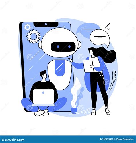 Chatbot App Development Abstract Concept Vector Illustration Stock
