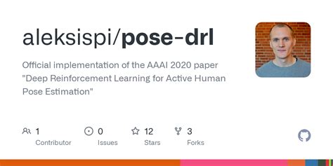 GitHub Aleksispi Pose Drl Official Implementation Of The AAAI 2020