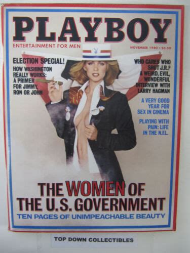 Playboy Magazine Nov 1980 Jeana Tomasino Potmwashington Dc Beauties