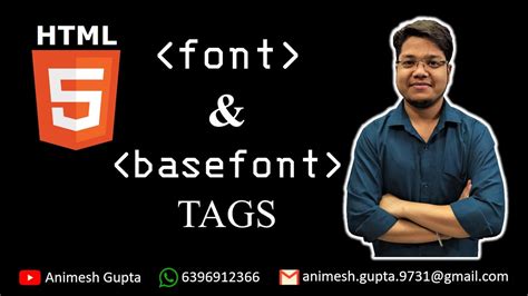 lecture 7 font tag and basefont tag youtube
