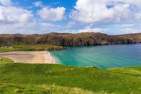 Cliff Bay On A Sunny Day In Scotland Stock Image Image Of Isle