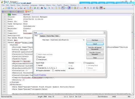 Notepad Regex Not Working Super User