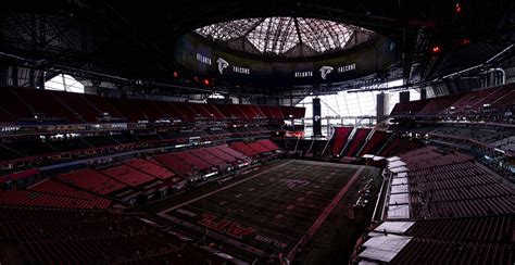 Atlanta Falcons Stadium At Night