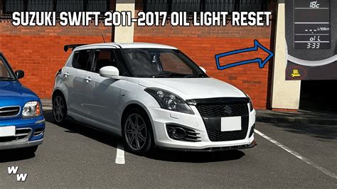 Suzuki Swift 2011 2017 How To Reset Oil Light Youtube