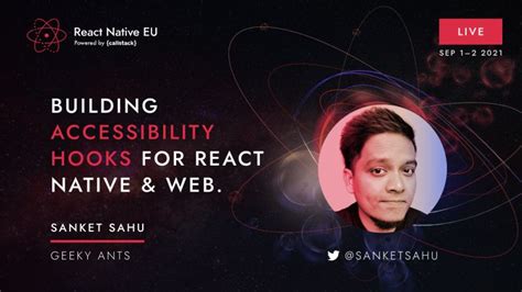 Sanket Sahu On Linkedin React Native Eu Conference