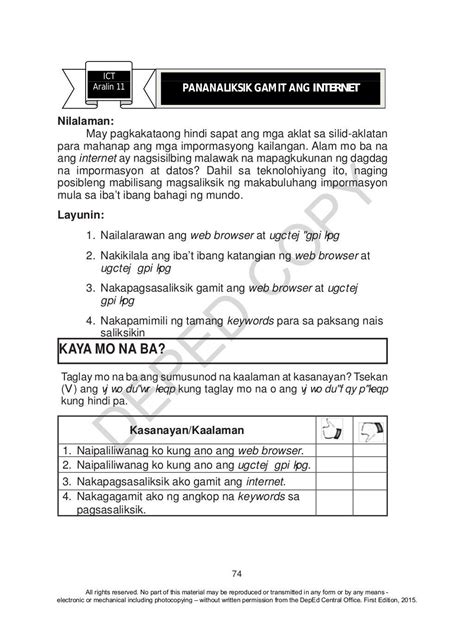 K To 12 Grade 4 Learners Material In Epp Q1 Q4 12th Grade
