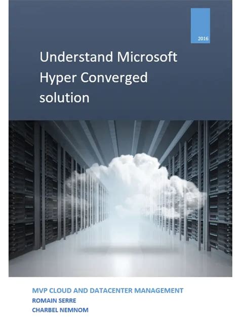 Free Whitepaper Understand Microsoft Hyper Converged Solution WS2016