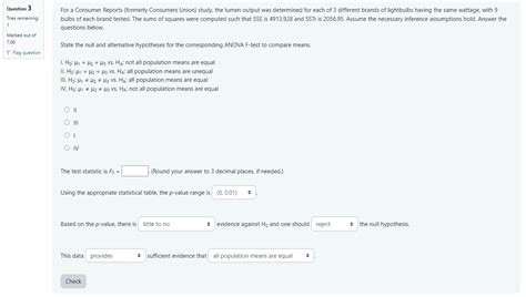 Solved Questions Below State The Null And Alternative