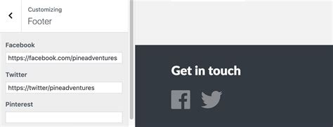 Customizer Field Pinegrow Web Editor