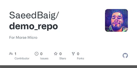 demo repo readme md at main · saeedbaig demo repo · github