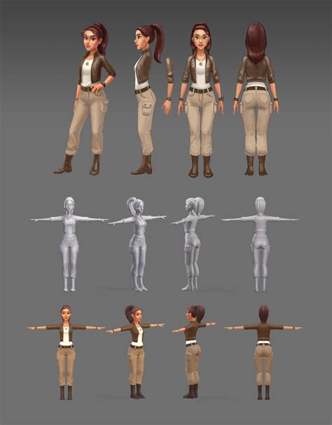 3d Art Playrix Games 3d Character Reference Sheet 3d Character