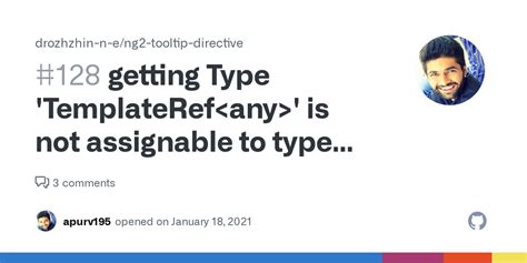 Getting Type Templateref Is Not Assignable To Type String In