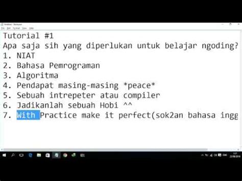 Tutorial Qbasic Part 1 YouTube