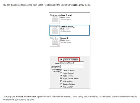 Batch Render Plugin Extensions SketchUp Community