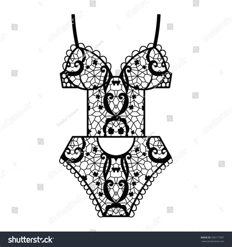 Body Lingerie Lacy Beautiful Body Vector Stock Vector Royalty Free 530177587 Shutterstock