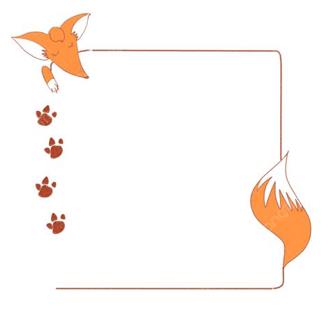 Fox Border Png Picture Fox Border Fox Frame Dialog Box Png Image