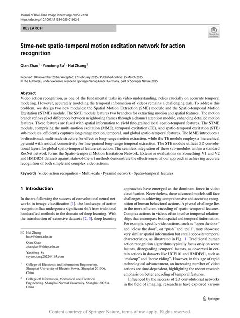 Stme Net Spatio Temporal Motion Excitation Network For Action Recognition